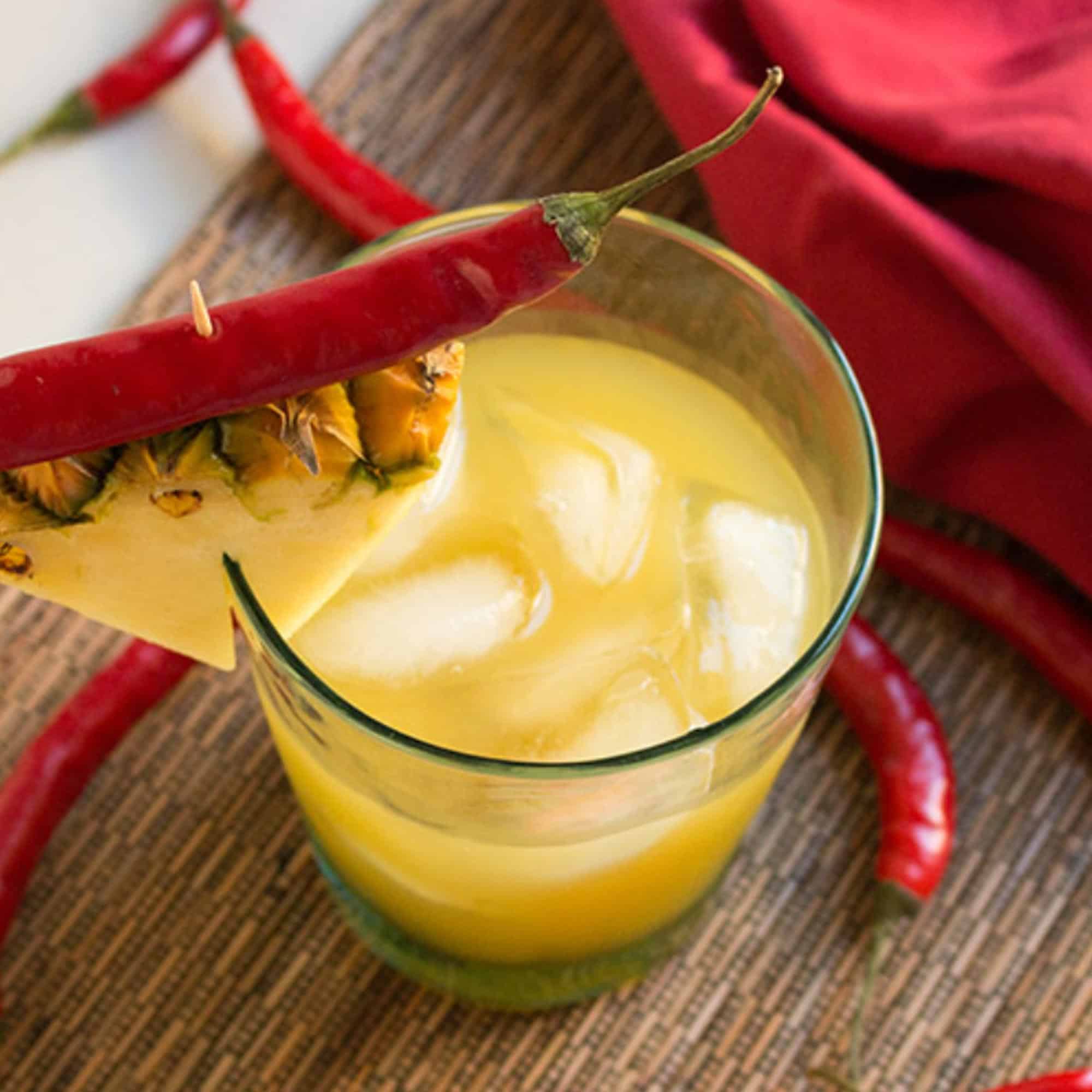 Quick Chili Infused Pineapple Vodka Cocktail - Chili Pepper Madness