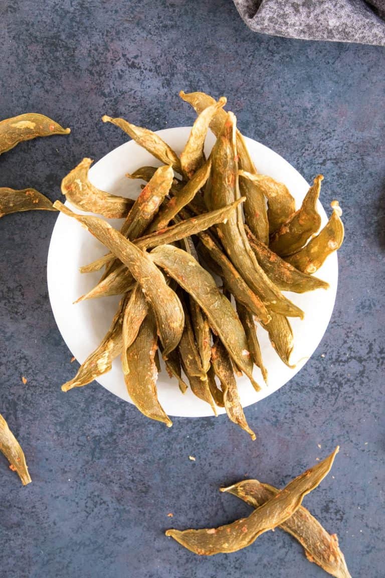 Spicy Homemade Snap Pea Crisps - Chili Pepper Madness