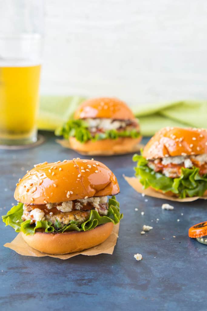 Spicy Ground Chicken Sliders (with Buffalo Sauce) - Chili Pepper Madness