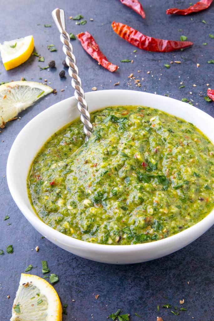Zhug Recipe (Yemenite Green Hot Sauce) - Chili Pepper Madness