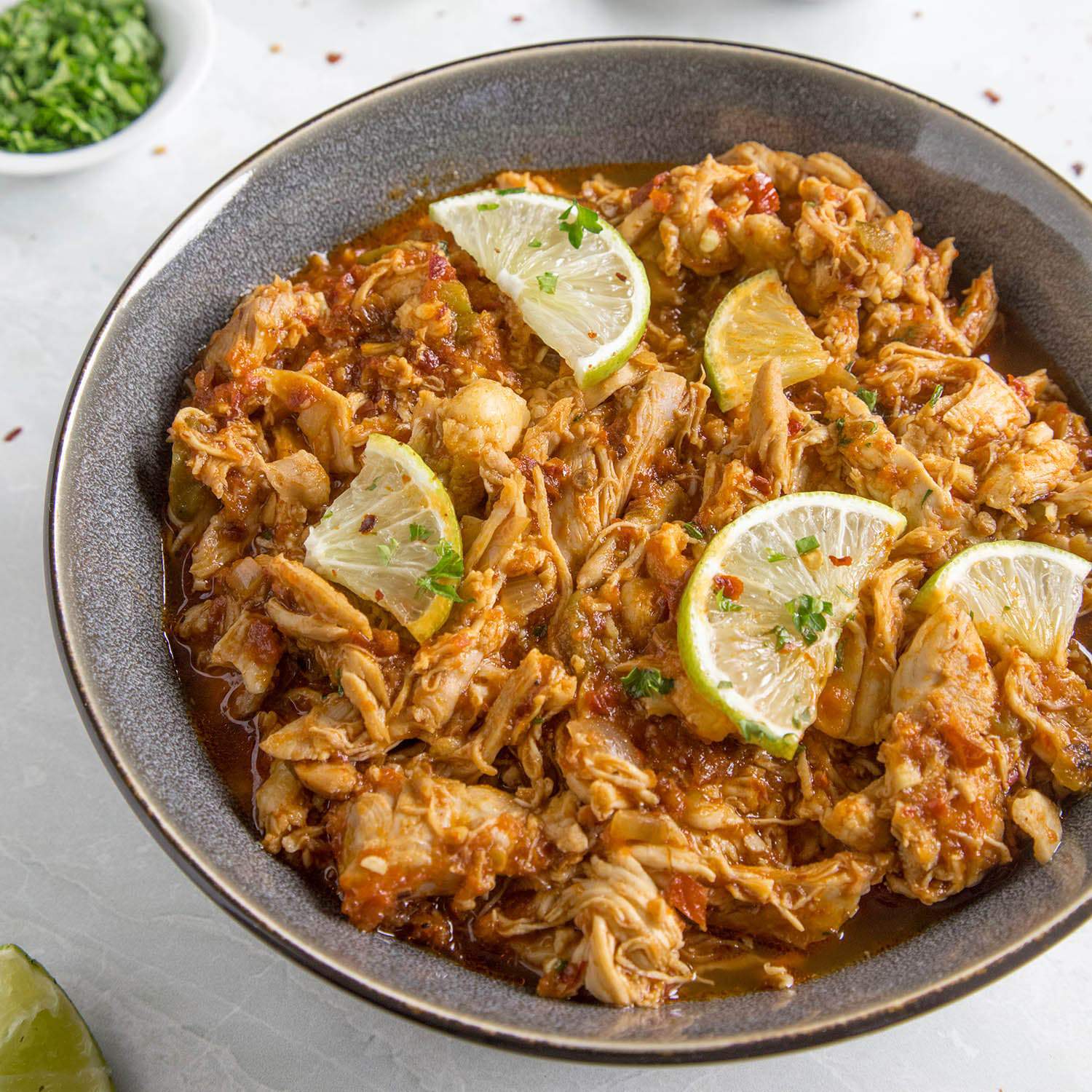 Chicken Tinga (Spicy Chipotle Shredded Chicken) - Recipe - Chili Pepper ...