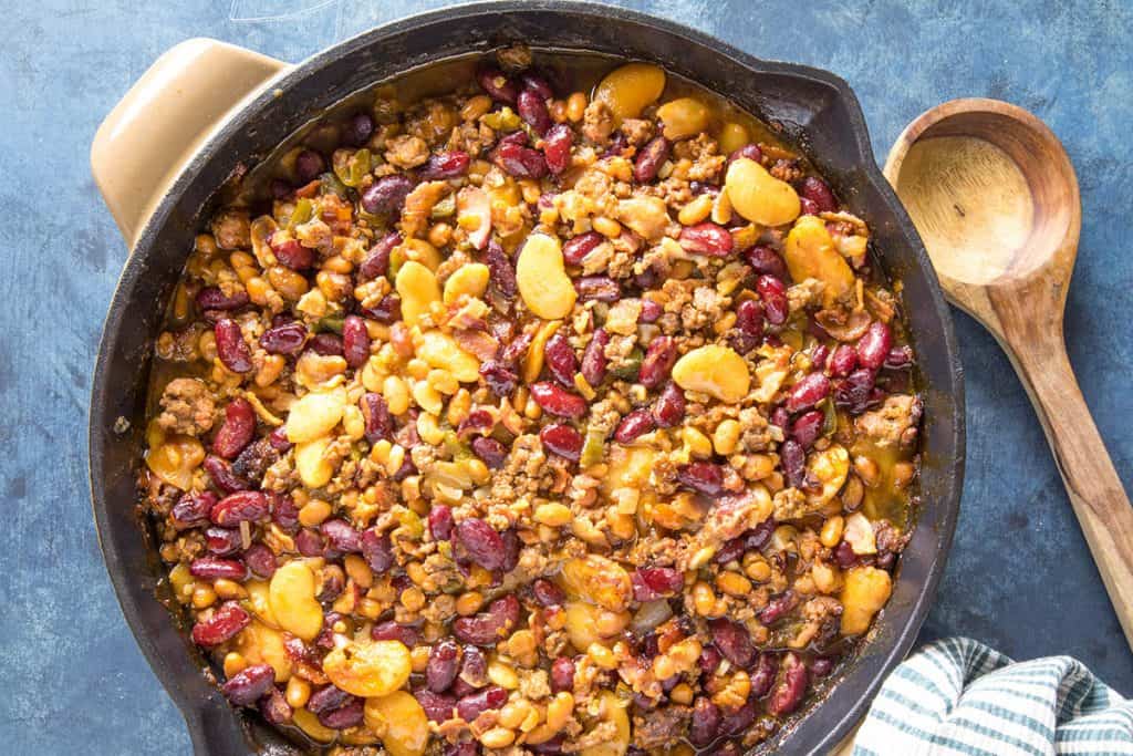 Cowboy Beans Recipe (with Lots of Bacon and Beans) - Chili Pepper Madness