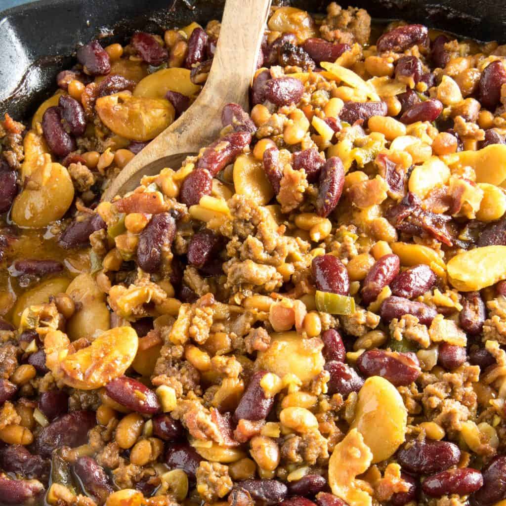 Cowboy Beans Recipe (with Lots of Bacon and Beans) - Chili Pepper Madness