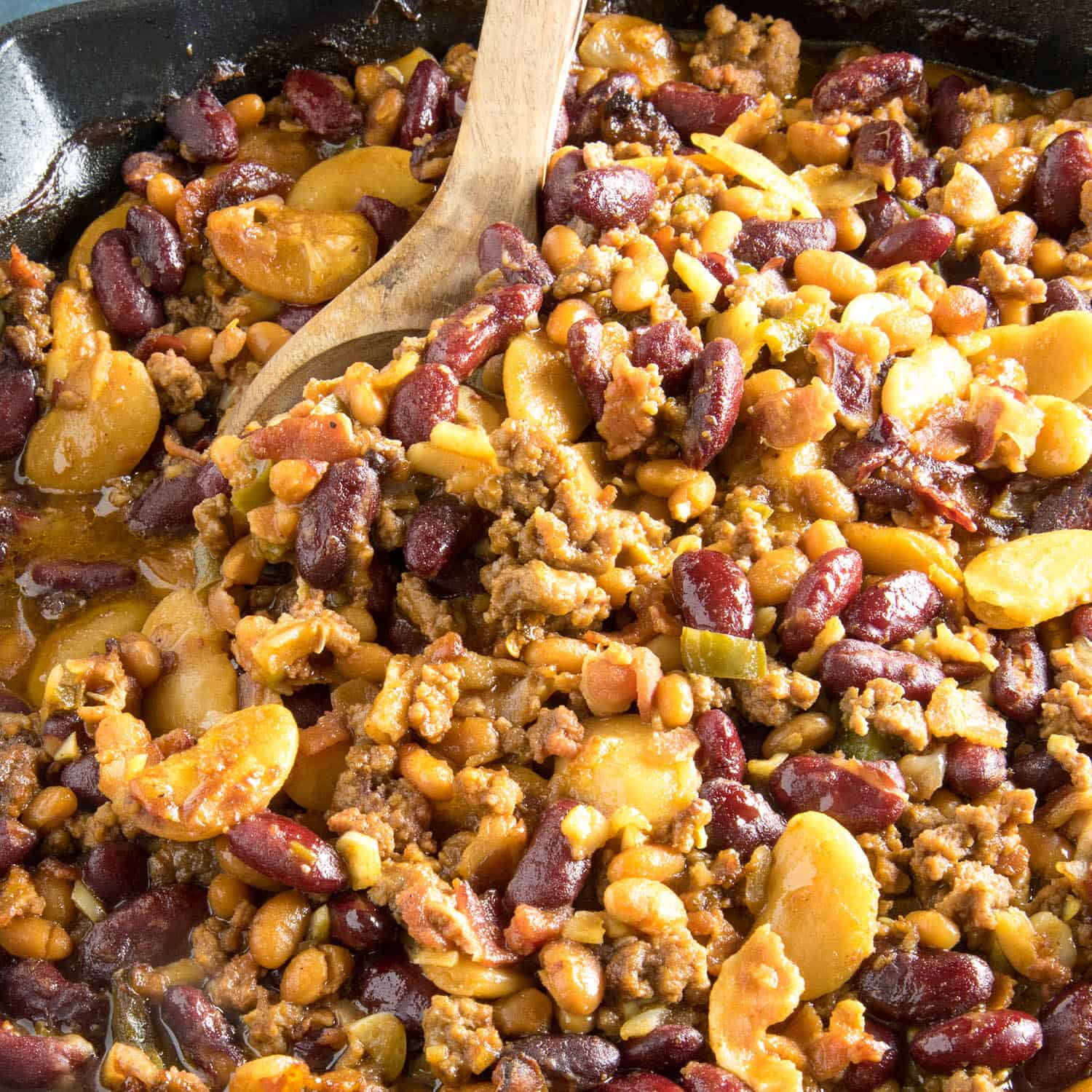 Cowboy Beans Recipe (with Lots of Bacon and Beans) - Chili Pepper Madness