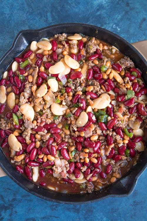 Cowboy Beans Recipe (with Lots of Bacon and Beans) - Chili Pepper Madness