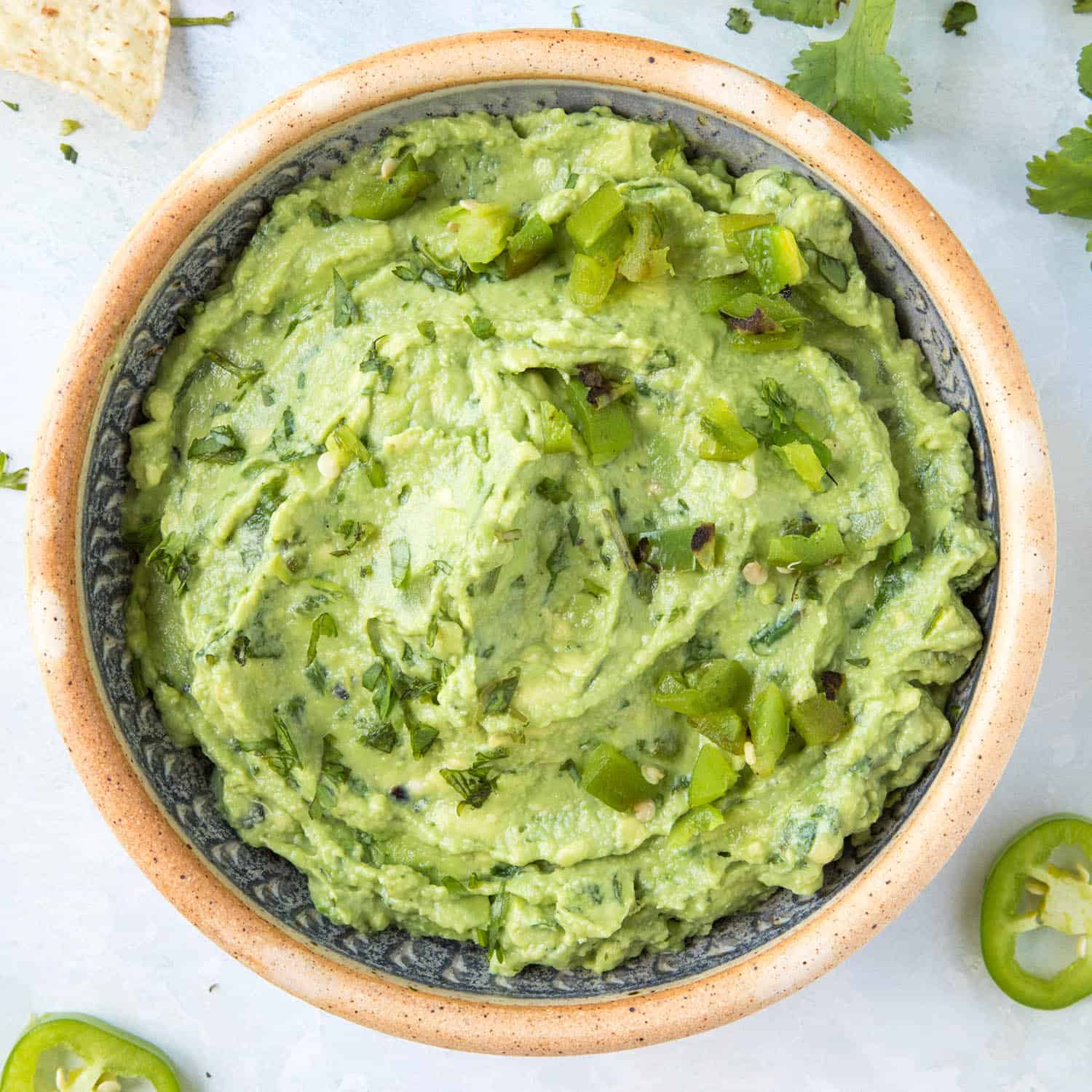 Creamy Roasted Jalapeno Guacamole - Chili Pepper Madness