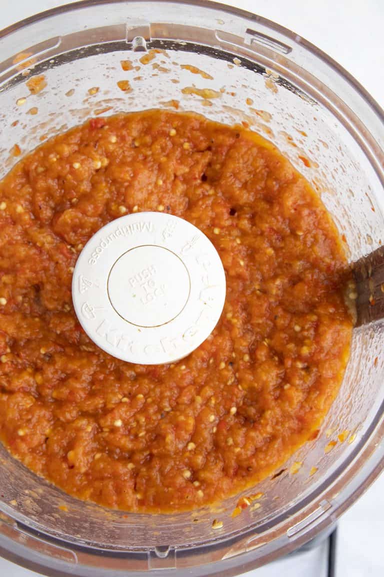 Zacusca Recipe: Romanian Roasted Eggplant and Red Pepper Spread