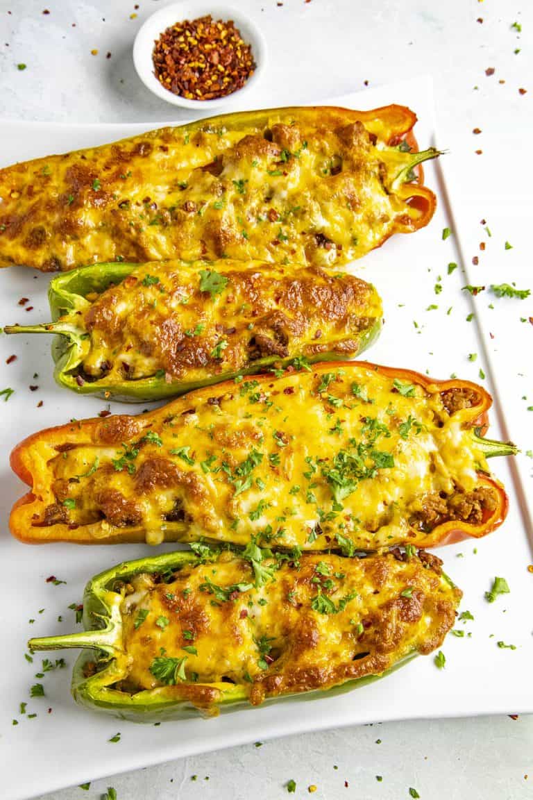 Taco Stuffed Peppers - Chili Pepper Madness