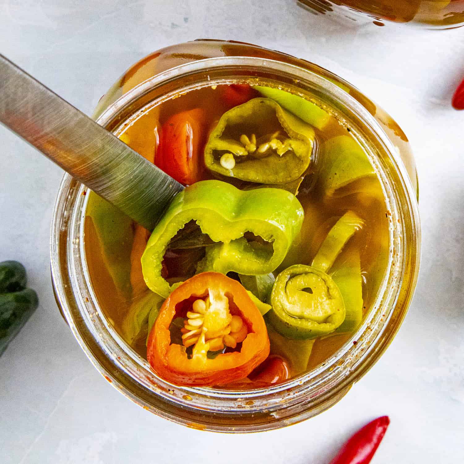 Cajun Pickled Peppers - Chili Pepper Madness
