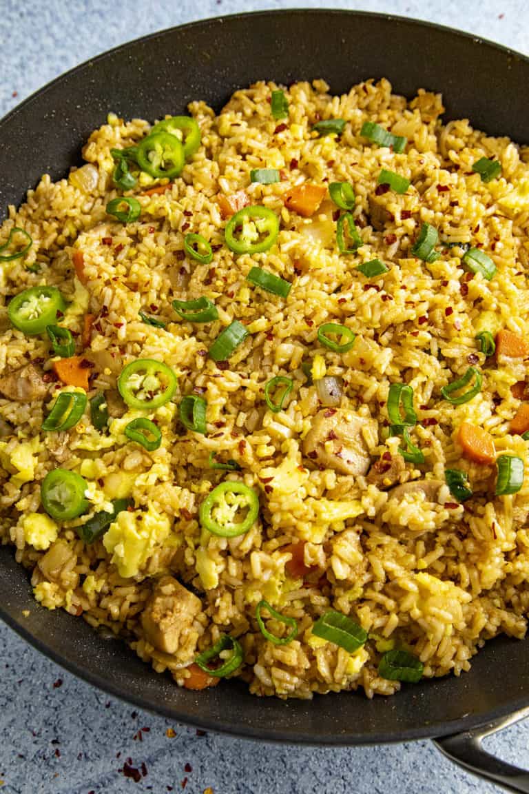 Spicy Chicken Fried Rice - Chili Pepper Madness
