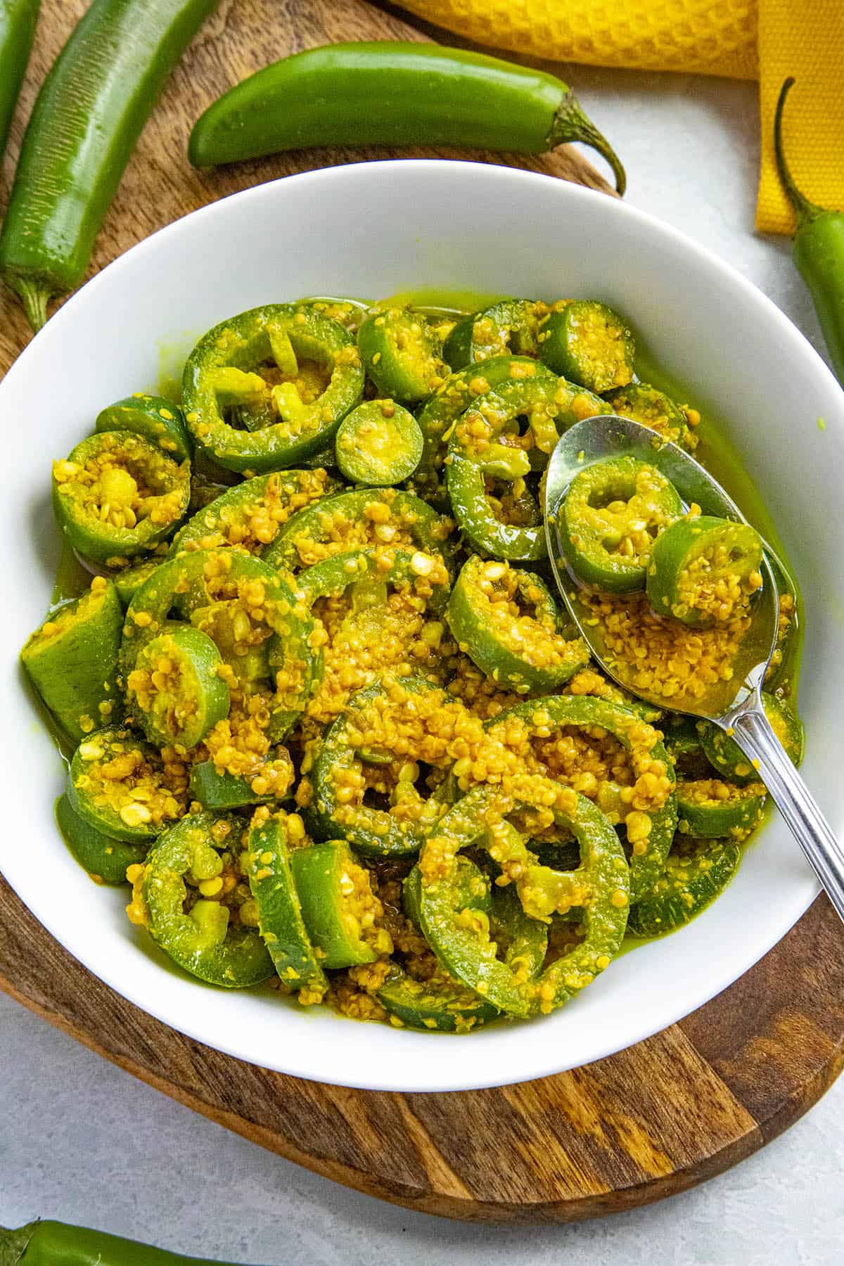 Chilli Pickle Recipe (Hari Mirch ka Achar) - Chili Pepper Madness