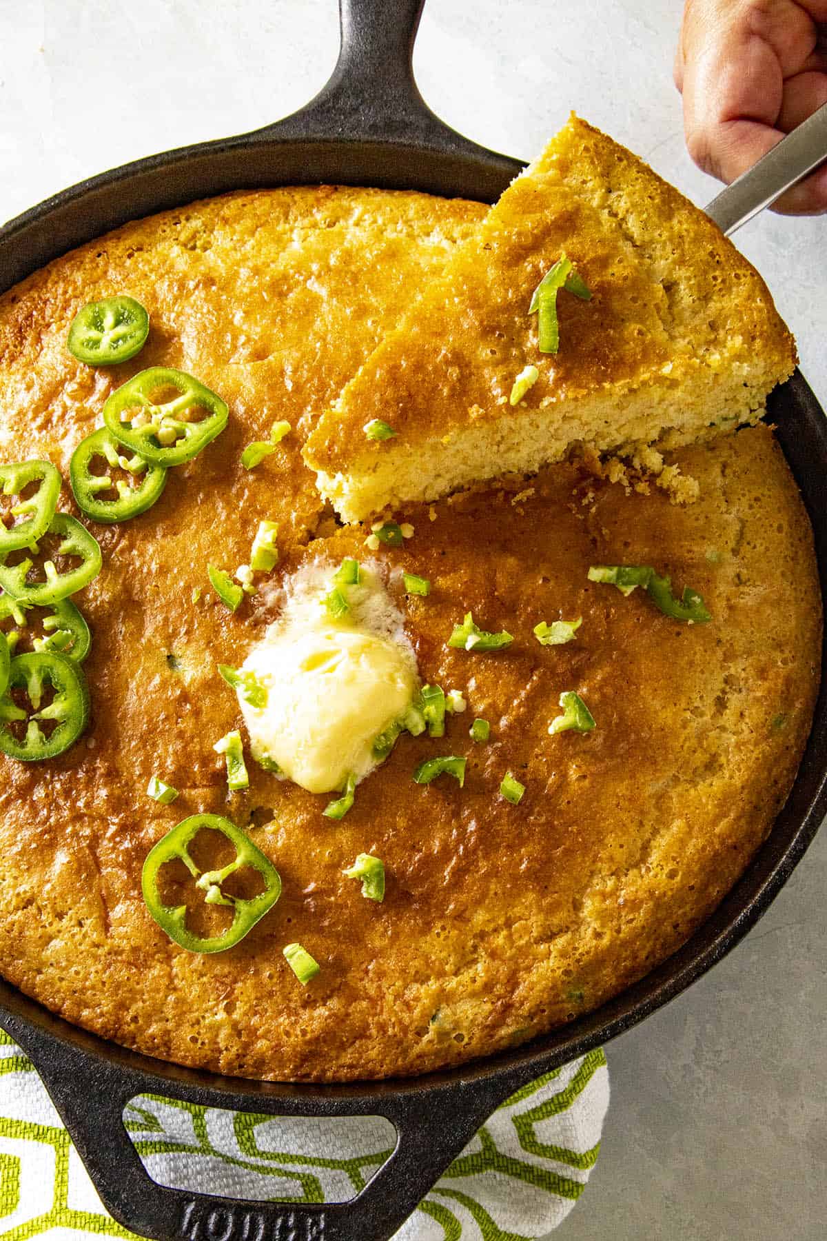 Skillet Cornbread - Chili Pepper Madness