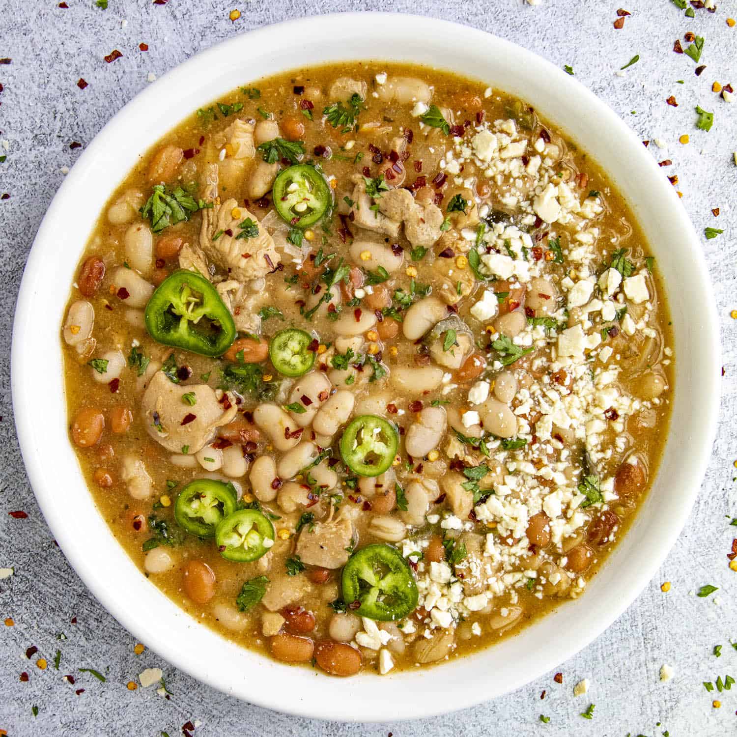White Bean Chicken Chili - Chili Pepper Madness