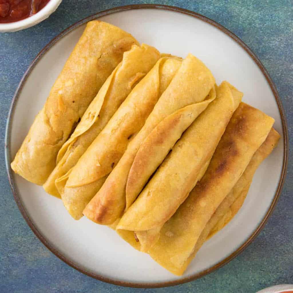 Chicken Taquitos (Baked or Fried) - Recipe - Chili Pepper Madness