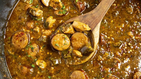 Chicken and sausage gumbo store