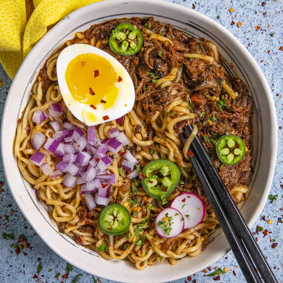 Birria Ramen - Chili Pepper Madness