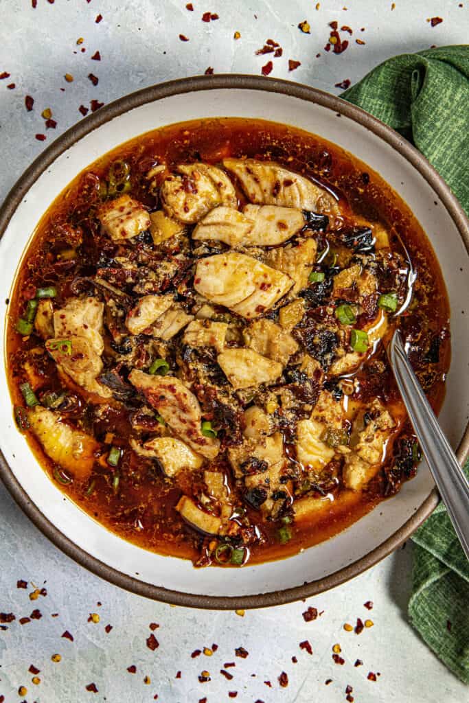 Shuizhu Yu (Boiled Fish in a Seething Sea of Chilies) - Chili Pepper ...