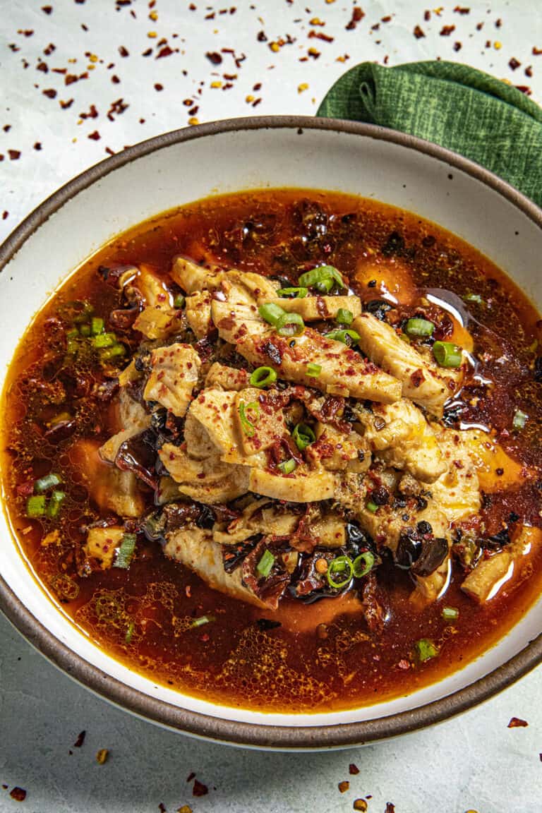 Shuizhu Yu (Boiled Fish in a Seething Sea of Chilies) - Chili Pepper ...