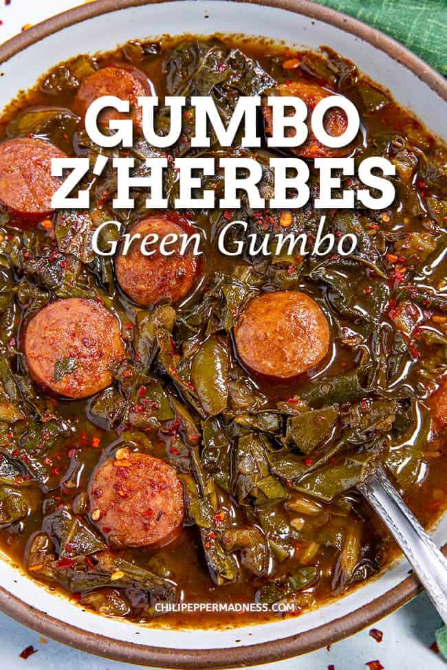 Green Gumbo Recipe (Gumbo Z'Herbes) - Chili Pepper Madness