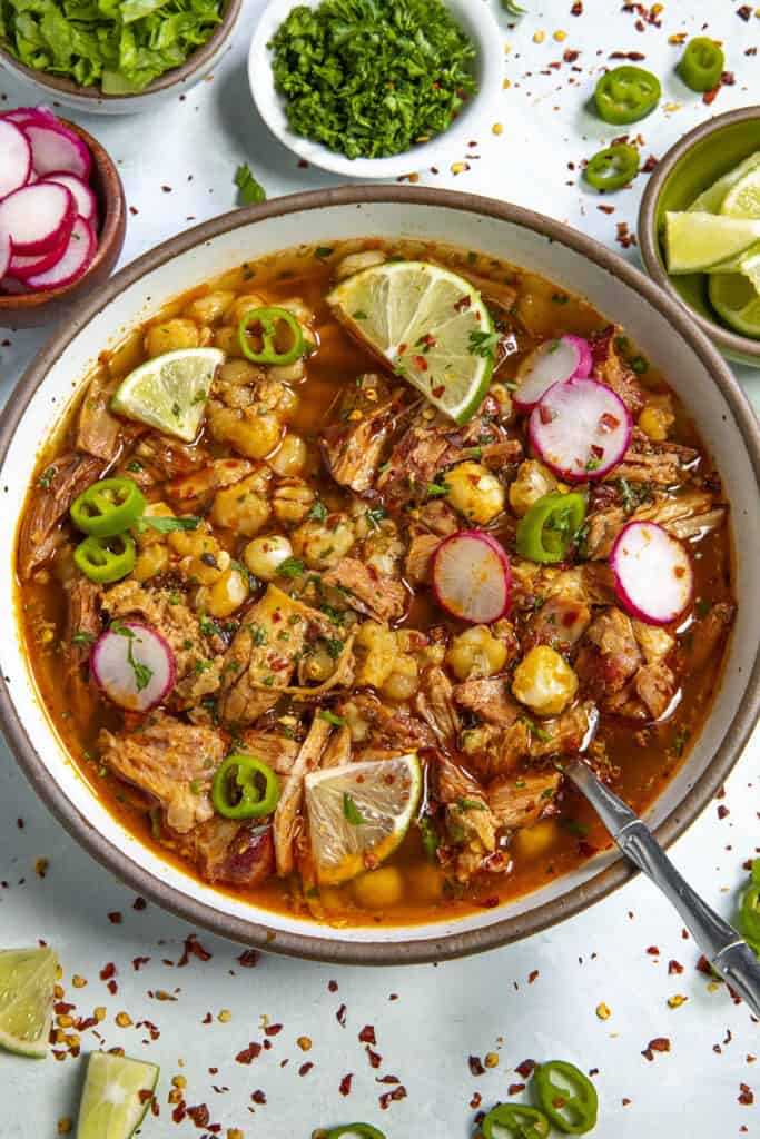 Pozole Rojo Recipe (Mexican Red Posole) - Chili Pepper Madness