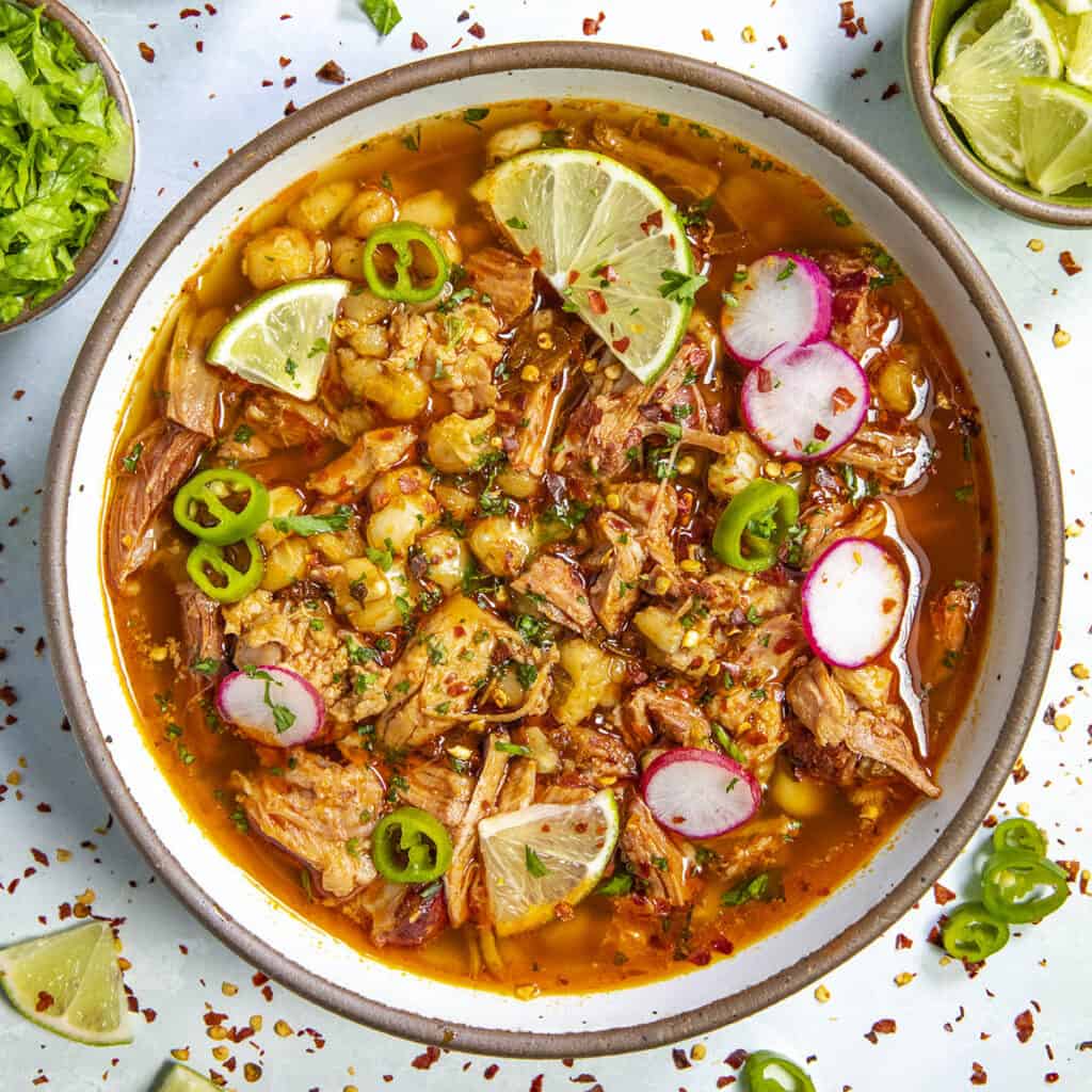 Pozole Rojo Recipe (Mexican Red Posole) - Chili Pepper Madness