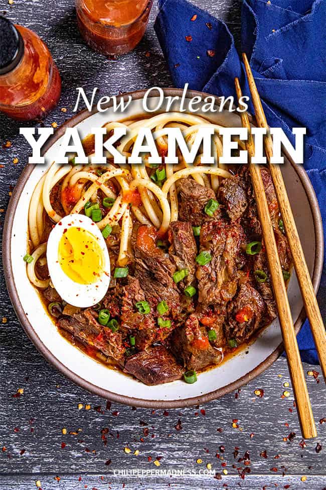 Yakamein (Creole Beef Noodle Soup) - Chili Pepper Madness