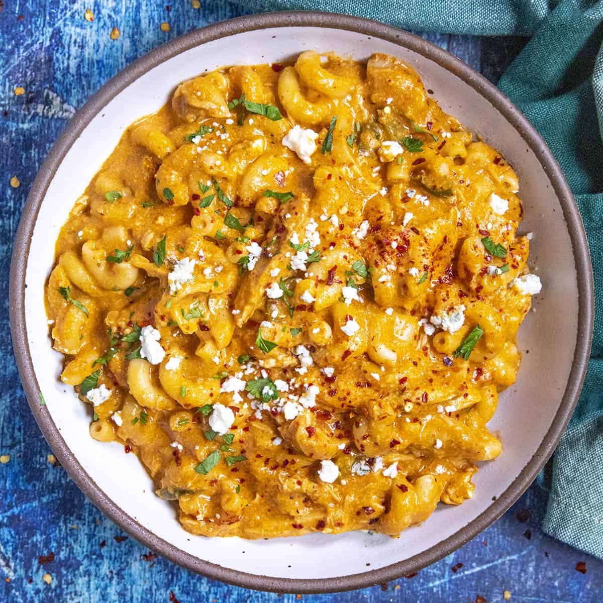 Buffalo Chicken Mac and Cheese - Chili Pepper Madness