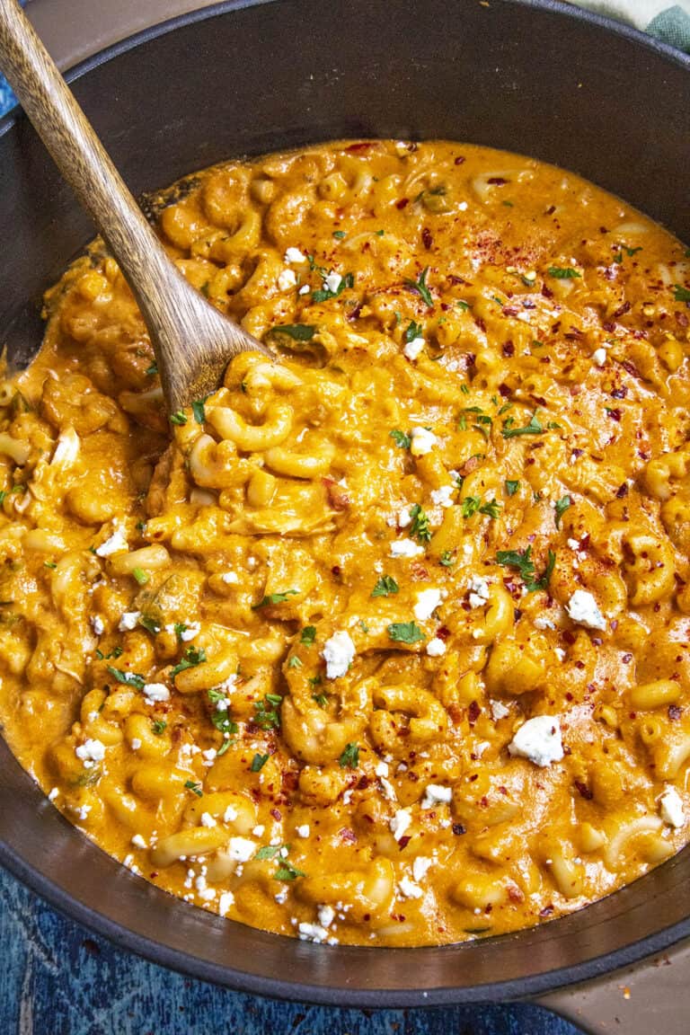Buffalo Chicken Mac and Cheese - Chili Pepper Madness