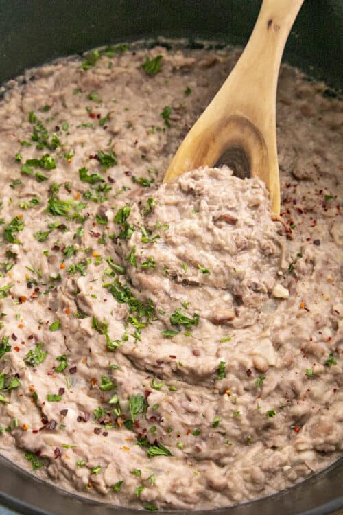 Homemade Refried Beans (Frijoles Refritos) - Chili Pepper Madness
