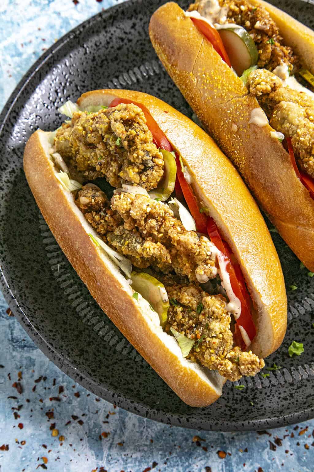 Oyster Po Boy Recipe - Chili Pepper Madness