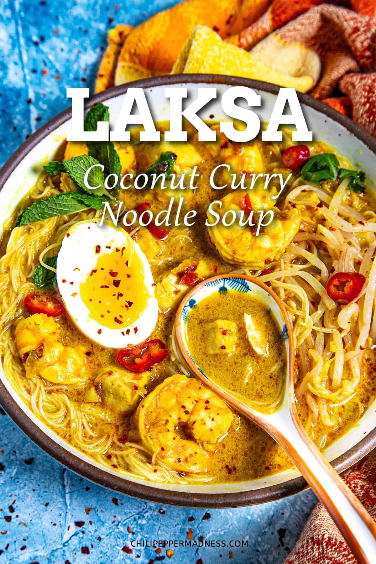 Laksa Recipe (Coconut Curry Laksa) - Chili Pepper Madness