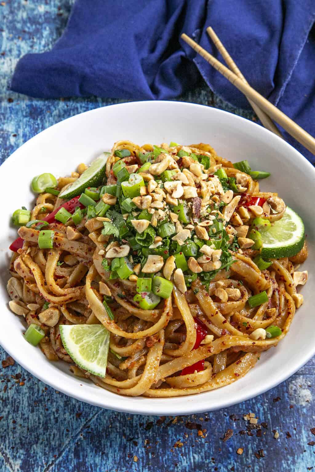 Thai Peanut Noodles Recipe - Chili Pepper Madness