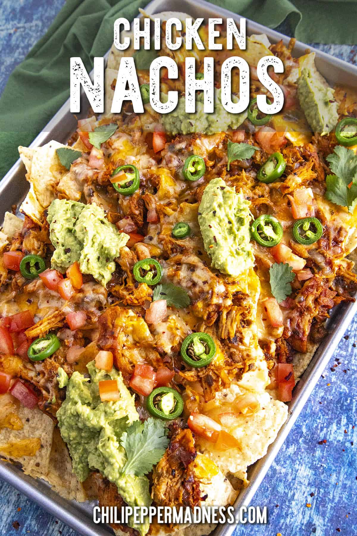 The Best Chicken Nachos Recipe (Juicy Shredded Chicken!) - Chili Pepper ...