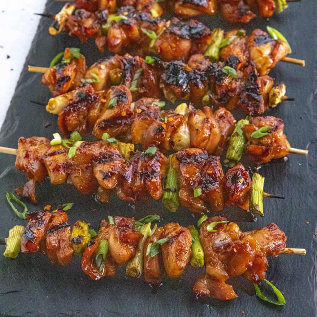 Yakitori Recipe (Japanese Grilled Chicken Skewers) - Chili Pepper Madness