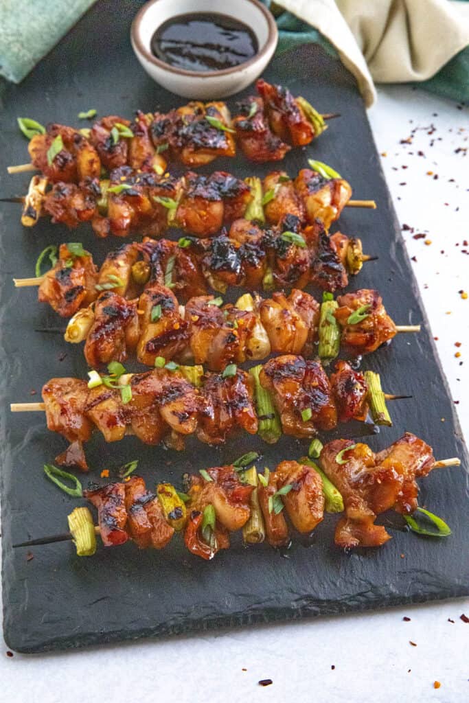 Yakitori Recipe (Japanese Grilled Chicken Skewers) - Chili Pepper Madness