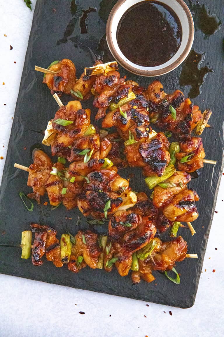 Yakitori Recipe (Japanese Grilled Chicken Skewers) - Chili Pepper Madness