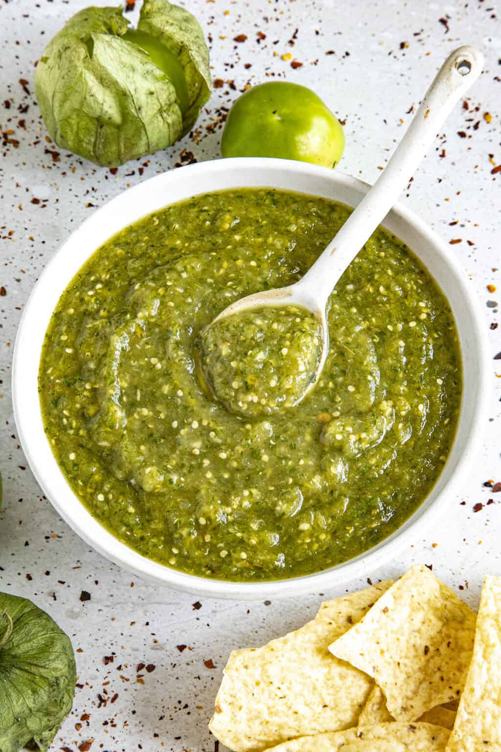 Salsa Verde Recipe (Mexican Green Salsa with Tomatillos) - Chili Pepper ...