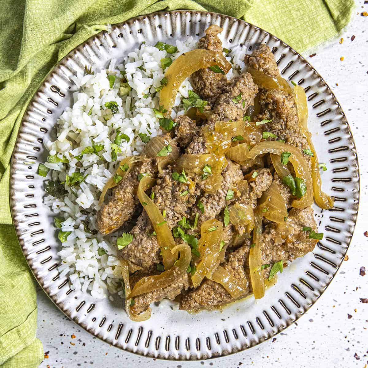 Bistec Encebollado - Chili Pepper Madness