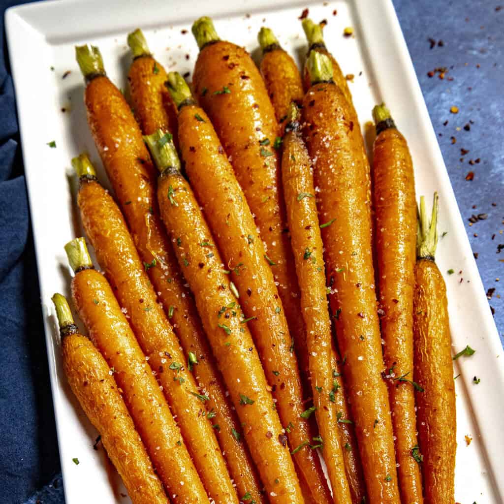 Hot Honey Roasted Carrots Recipe - Chili Pepper Madness