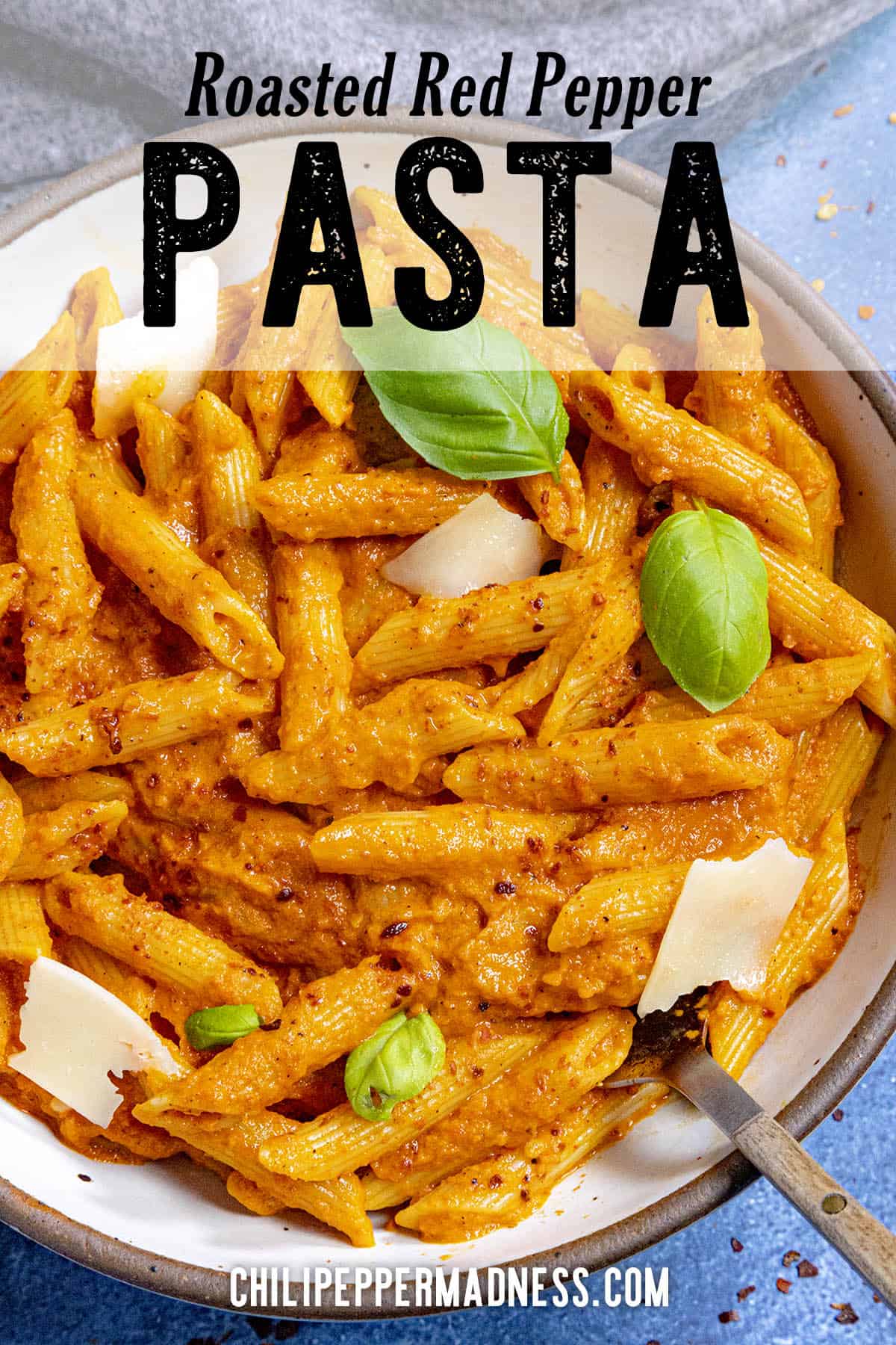 Roasted Red Pepper Pasta Recipe - Chili Pepper Madness