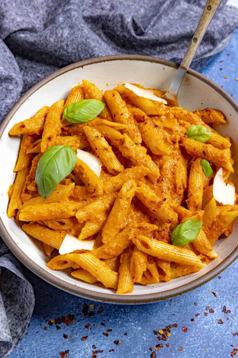 Roasted Red Pepper Pasta - Chili Pepper Madness