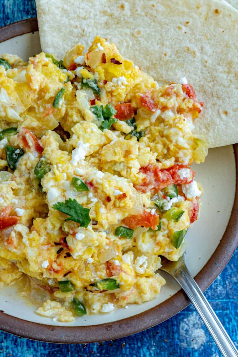 Huevos a la Mexicana (Mexican-Style Scrambled Eggs) - Chili Pepper Madness