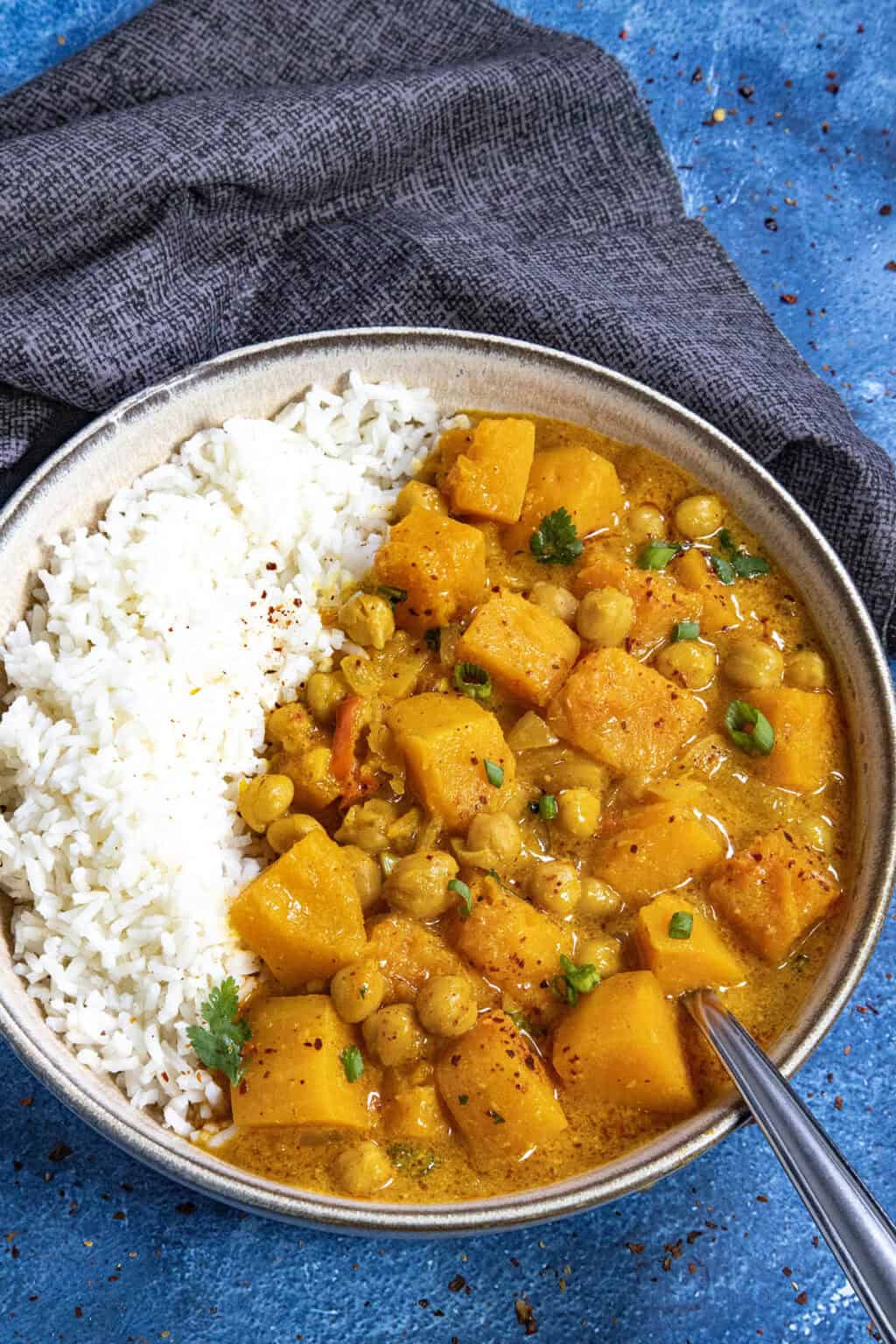 Butternut Squash Curry with Chickpeas - Chili Pepper Madness