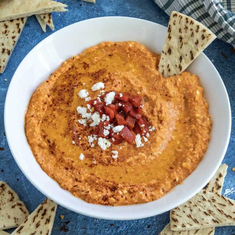 Whipped Feta Dip with Roasted Red Peppers (Htipiti Recipe) - Chili ...