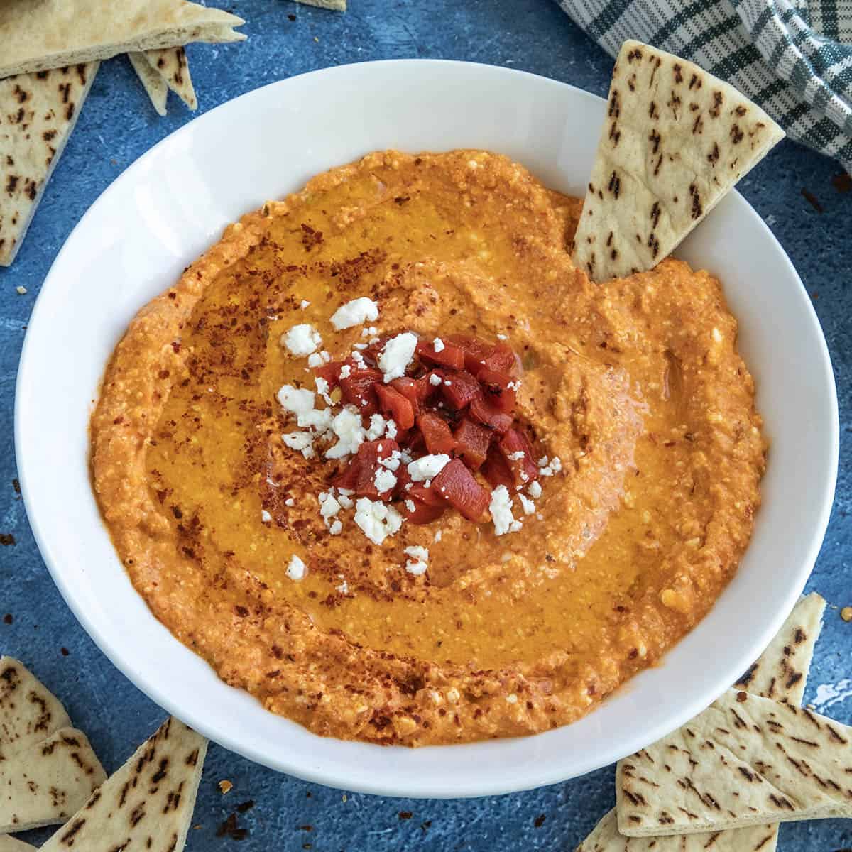 Whipped Feta Dip with Roasted Red Peppers (Htipiti Recipe) - Chili ...