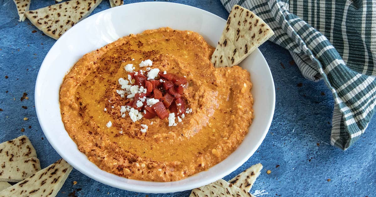 Whipped Feta Dip with Roasted Red Peppers (Htipiti Recipe) - Chili ...