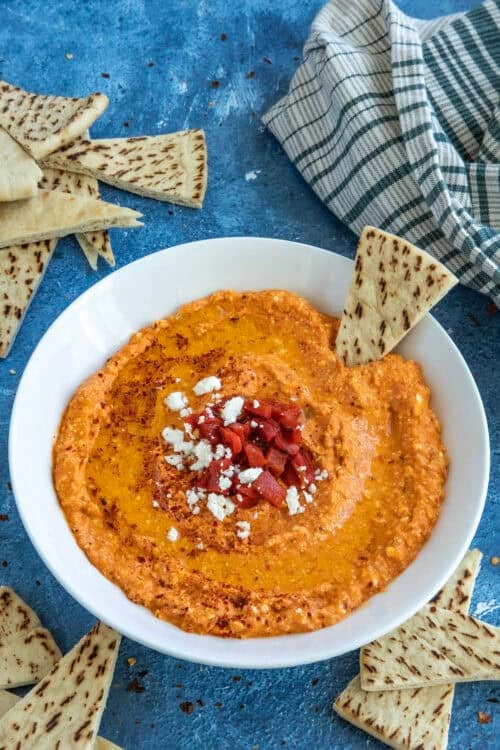Whipped Feta Dip with Roasted Red Peppers (Htipiti Recipe) - Chili ...